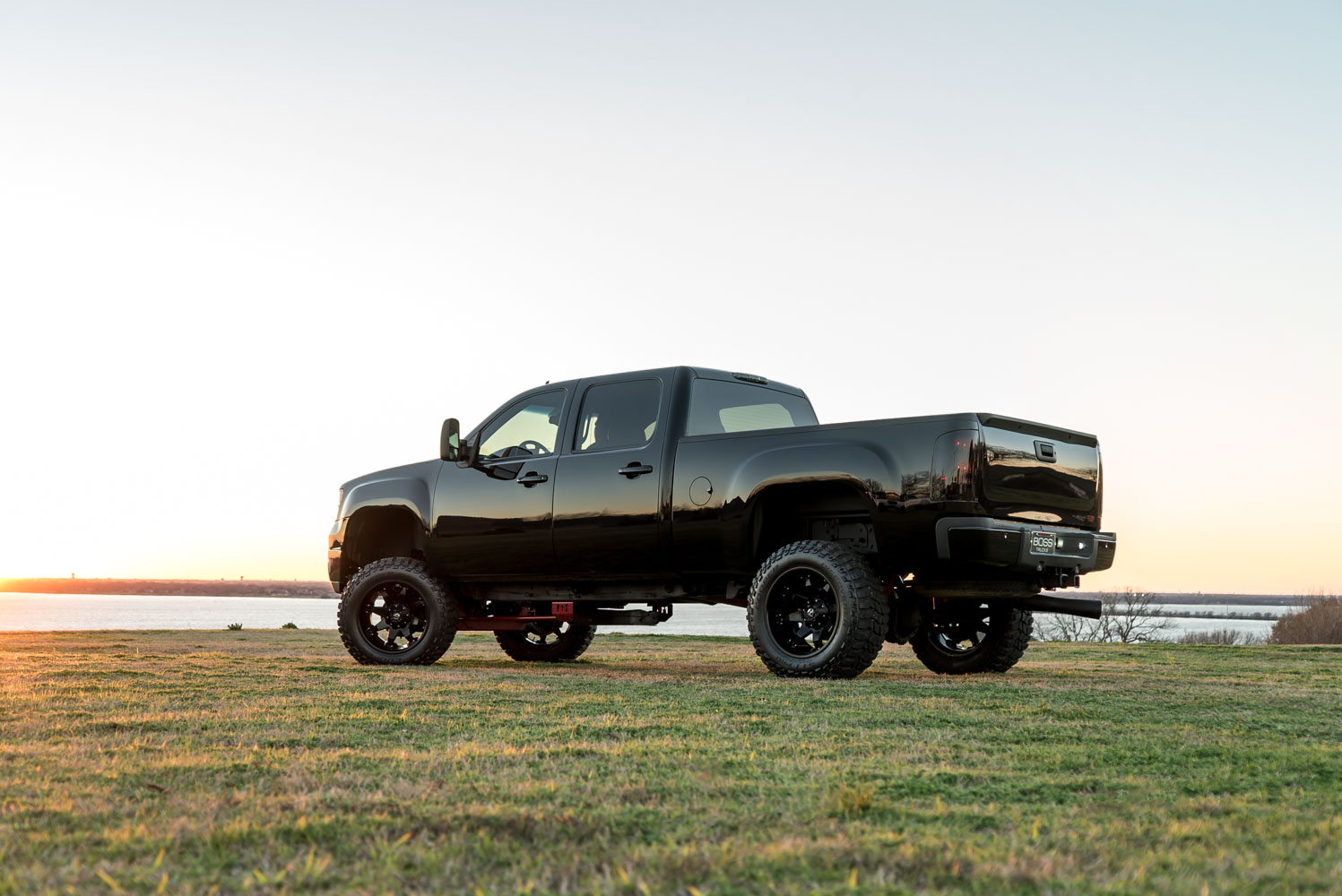 #201 2008 GMC Sierra 2500 diesel black